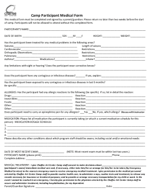 Fillable Online Astro Camp - Registration Application Fax Email Print ...