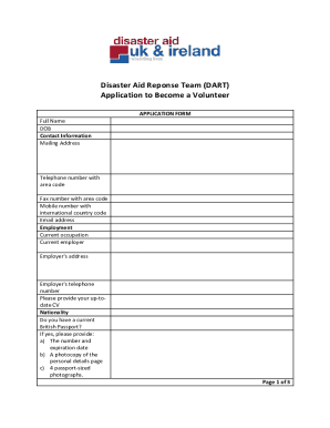 Fillable Online DART Application Form.doc Fax Email Print - pdfFiller