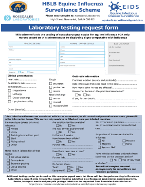Fillable Online Laboratory testing request form Fax Email Print - pdfFiller