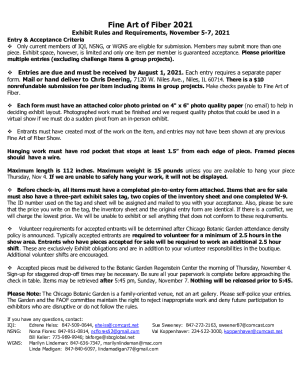 Fillable Online FAOF form 2021 FINAL Exhibit Rules & Requirements.docx ...