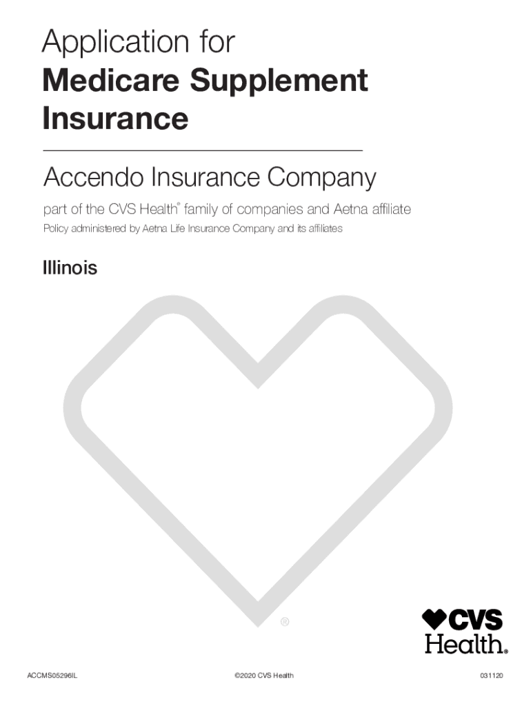 Fillable Online Accendo Insurance Company Supplement PlansPlan Medigap ...