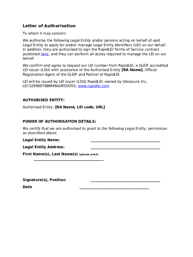 Simple Authorization Letter Sample - Letters and Templates Doc Template ...