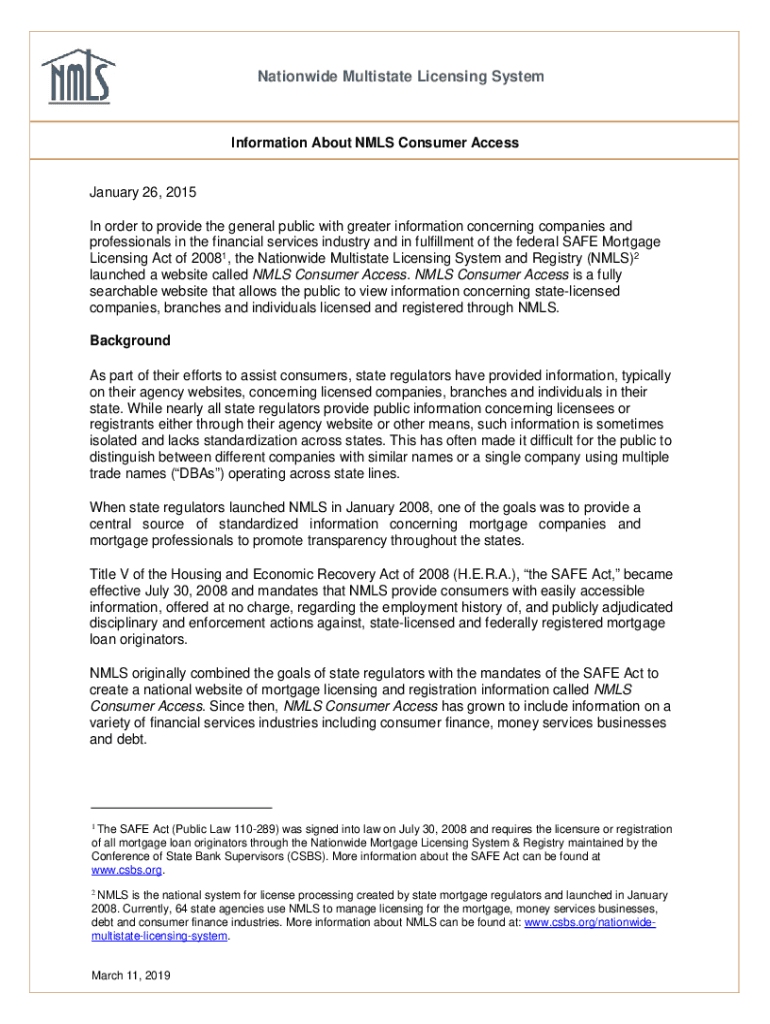 Fillable Online NMLS POLICY GUIDEBOOK - publish ...