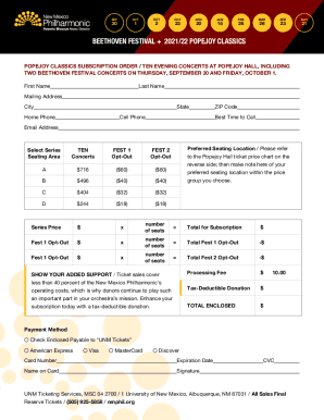 Fillable Online SEATING CHART POPEJOY HALL - nmphil.org Fax Email Print ...