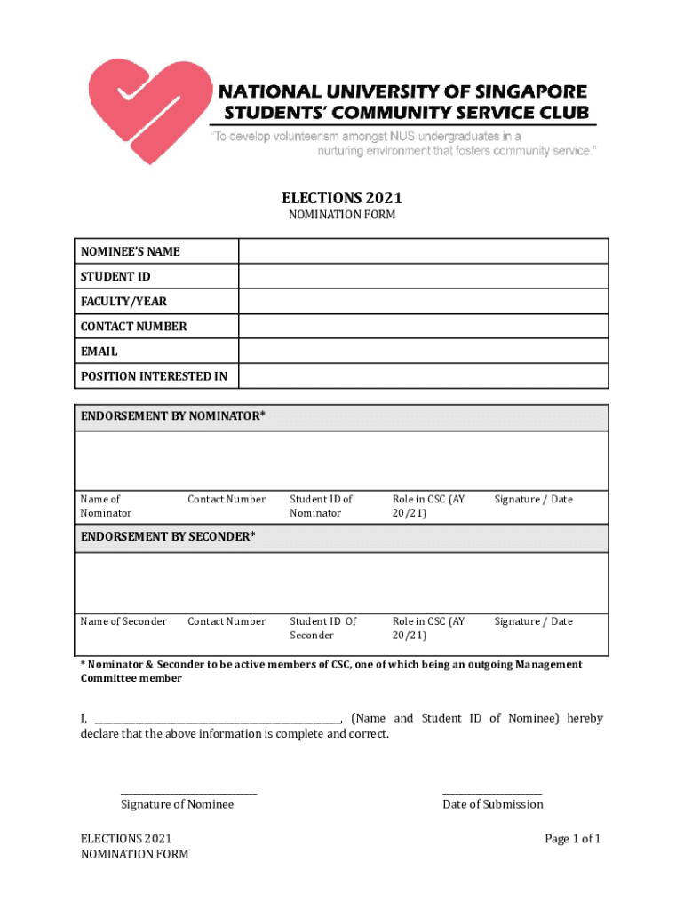 Fillable Online elections nus-csc Conducting Local Union Officer ...