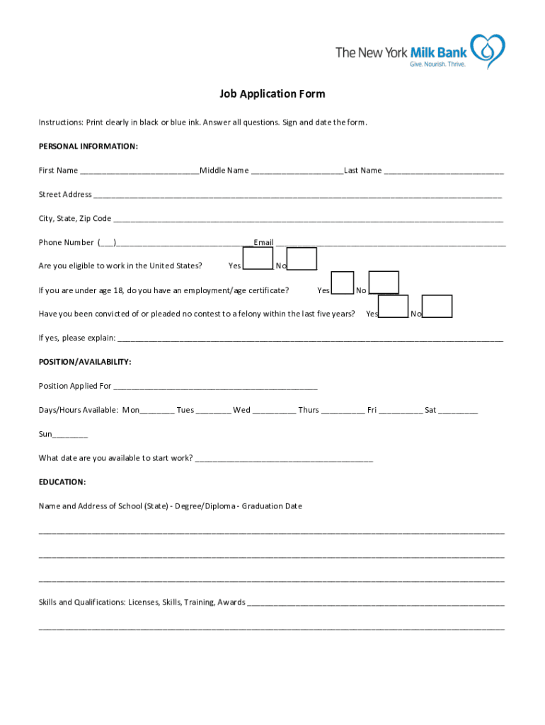 Fillable Online Job Application Form - Google Docs - Sign in Fax Email ...