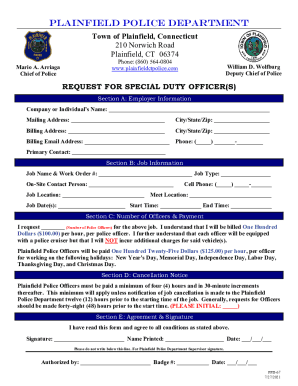Fillable Online CFS/ POLICE REPORT REQUEST FORM Fax Email Print - pdfFiller