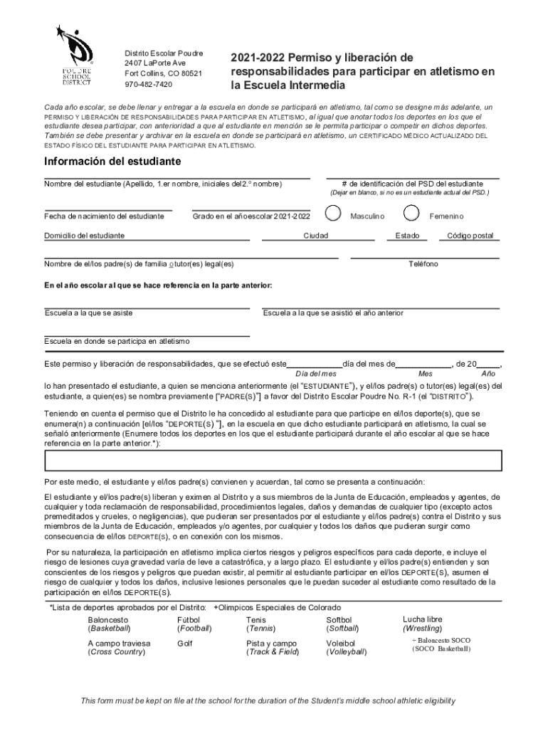 Fillable Online web psdschools 2021-2022MS Check-out Forms ESP Fax ...