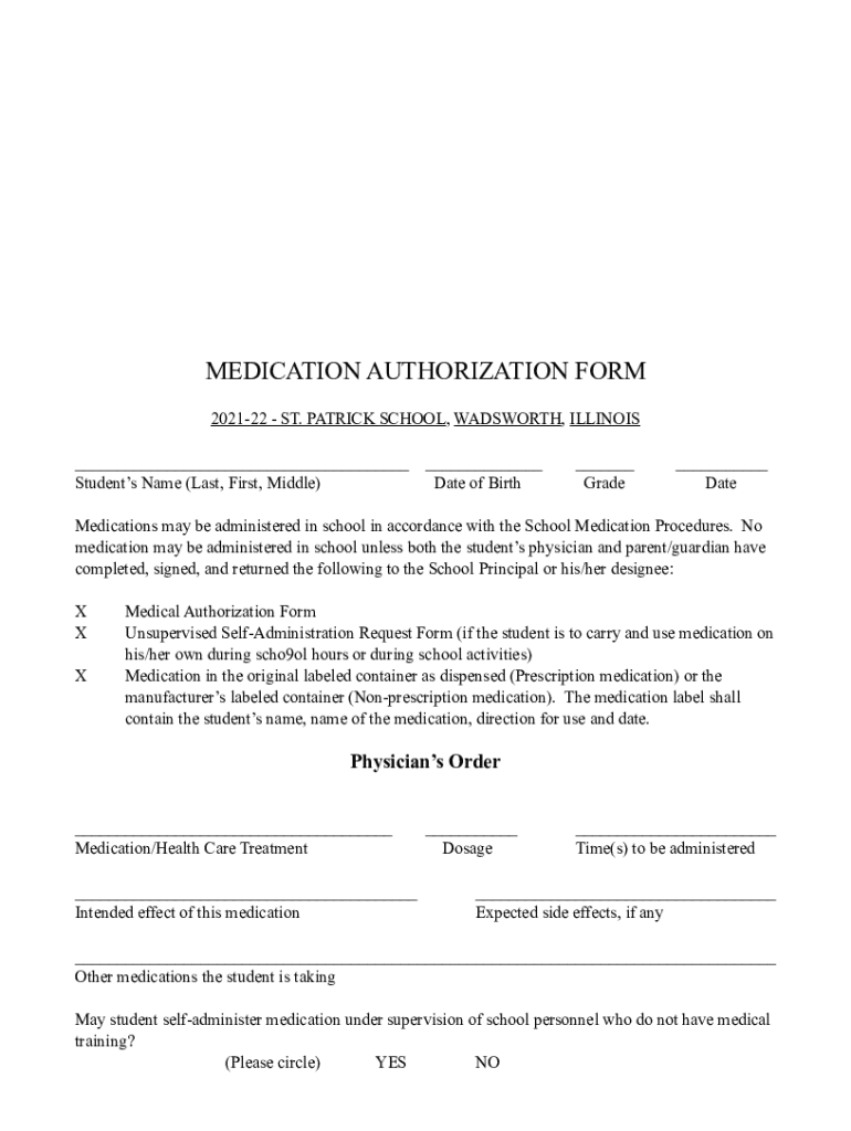Fillable Online 2021- MEDICAL AUTH. FORMS-ARCH Fax Email Print - pdfFiller