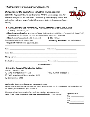 Fillable Online Descriptions - TAAD Fax Email Print - pdfFiller