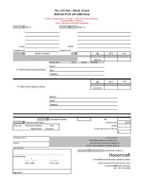 Fillable Online 2020 - hatch reorder form.xls Fax Email Print - pdfFiller