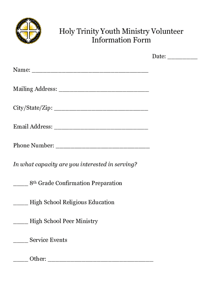 Fillable Online CO CATECHIST REGISTRATION FORM Fax Email Print - pdfFiller