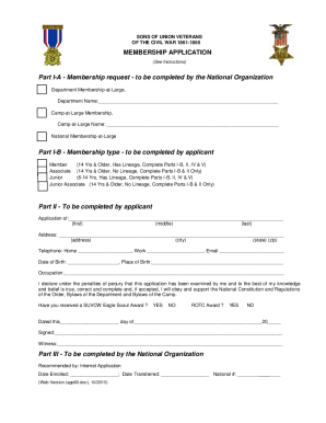 Fillable Online Union Membership Application Form - Fill Online ...