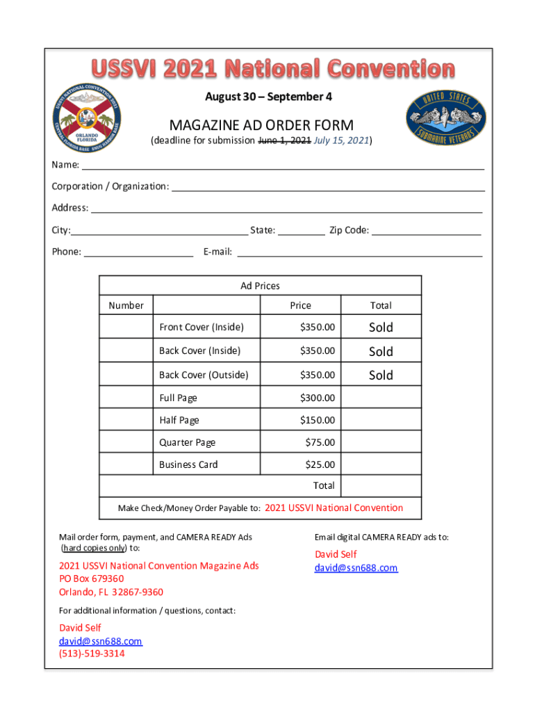 Fillable Online 2021 Mag order form R-4.pptx Fax Email Print - pdfFiller