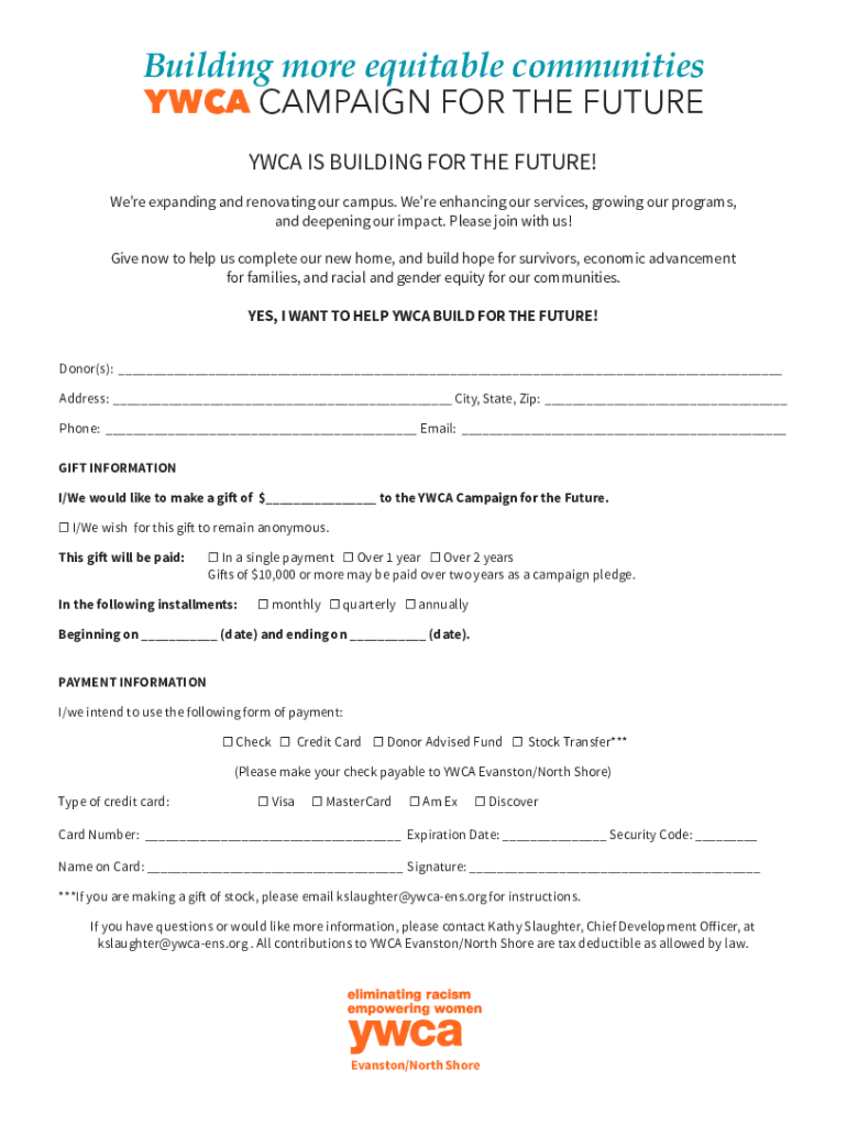 Fillable Online expand their horizons! - YWCA of the City of New York ...