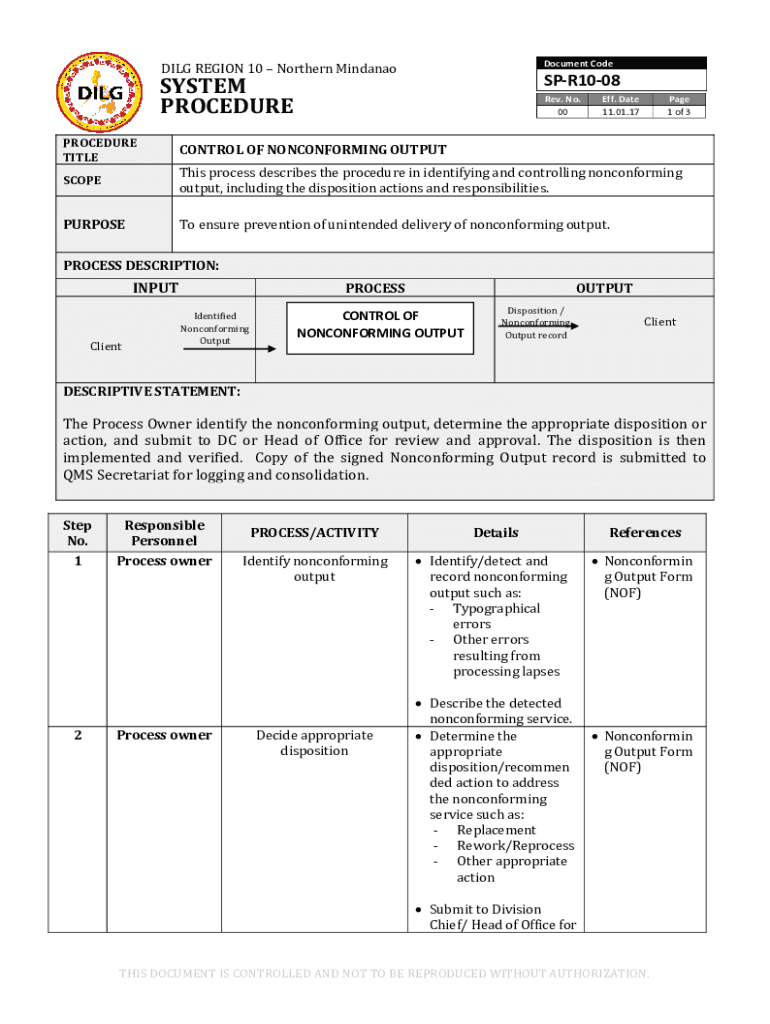 Fillable Online DILG REGION 10 Northern Mindanao Fax Email Print ...