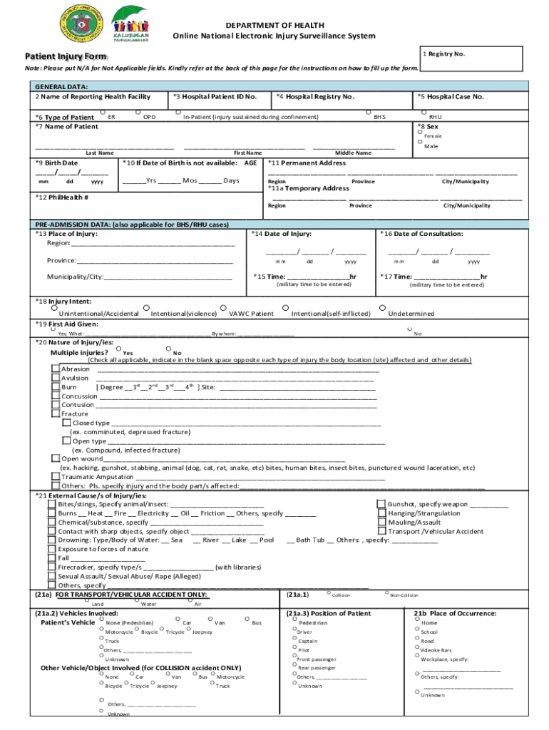 Fillable Online oneiss doh gov Oneiss - Fill and Sign Printable ...