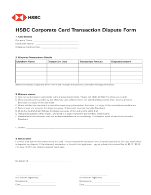 Fillable Online Citi Commercial Cards Transaction Dispute Form Fax ...