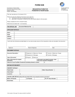 Fillable Online FORM E2B - Inland Revenue Authority of Singapore Fax ...