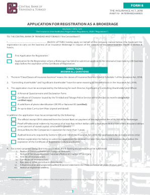 Fillable Online Brokerage Registration Form 8 Fax Email Print - pdfFiller