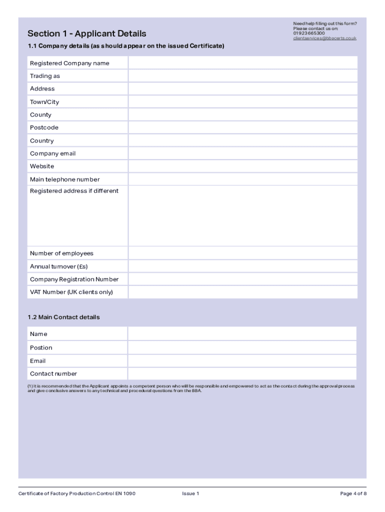Fillable Online Application for Certificate of Factory Production ...