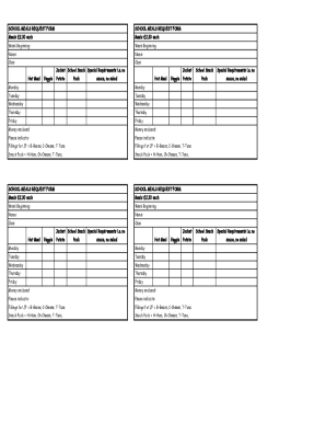 Fillable Online Meal Request Form.xls-Compatibility Mode Fax Email ...