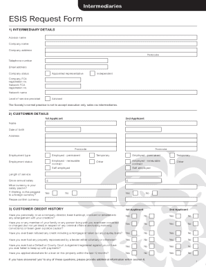 Fillable Online ESIS Request Form - themarsden.co.uk Fax Email Print ...