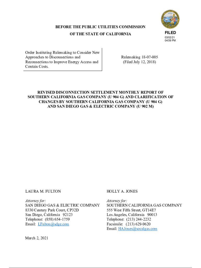 Fillable Online docs cpuc ca BEFORE THE PUBLIC OF THE STATE OF ...