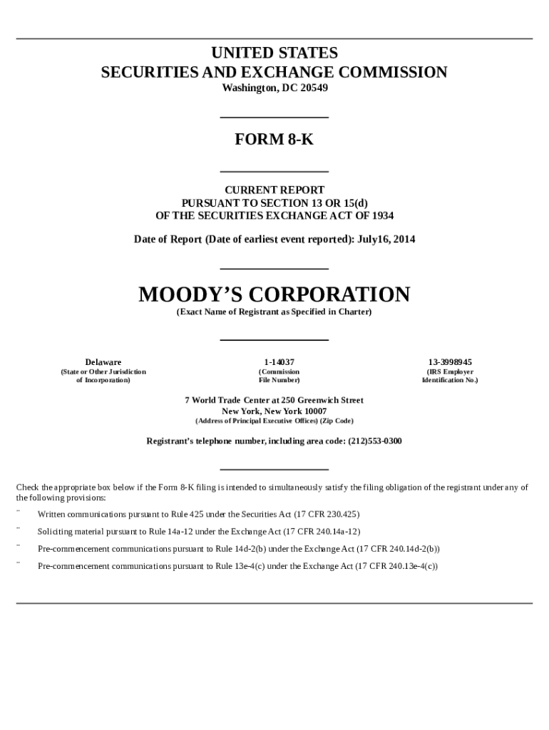 MOODYS CORP /DE/ (. EDGAR Online Pro Doc Template | pdfFiller