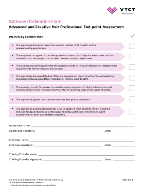Fillable Online Advanced and Creative Hair Professional End-point Assessment Fax Email Print ...