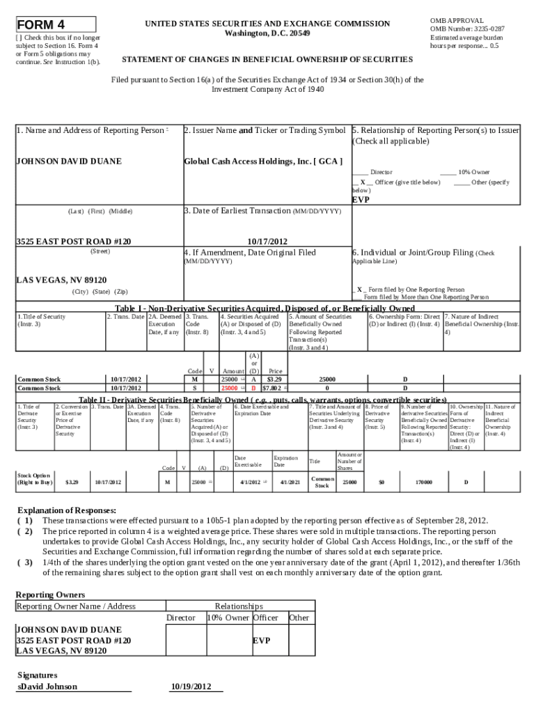 These transactions were effected pursuant to a 10b5-1 plan adopted by ...