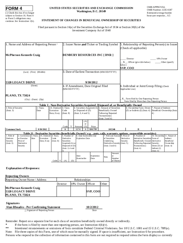 Alan Rhoades - Per Confirming Statement Doc Template | pdfFiller