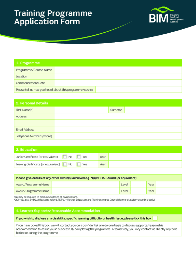 Fillable Online 8908 BIM Training Programme Application Form.indd Fax ...