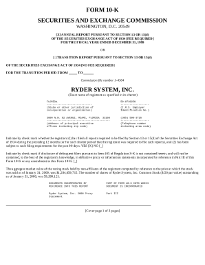 RYDER SYSTEM INC (. EDGAR Online Pro Doc Template | pdfFiller