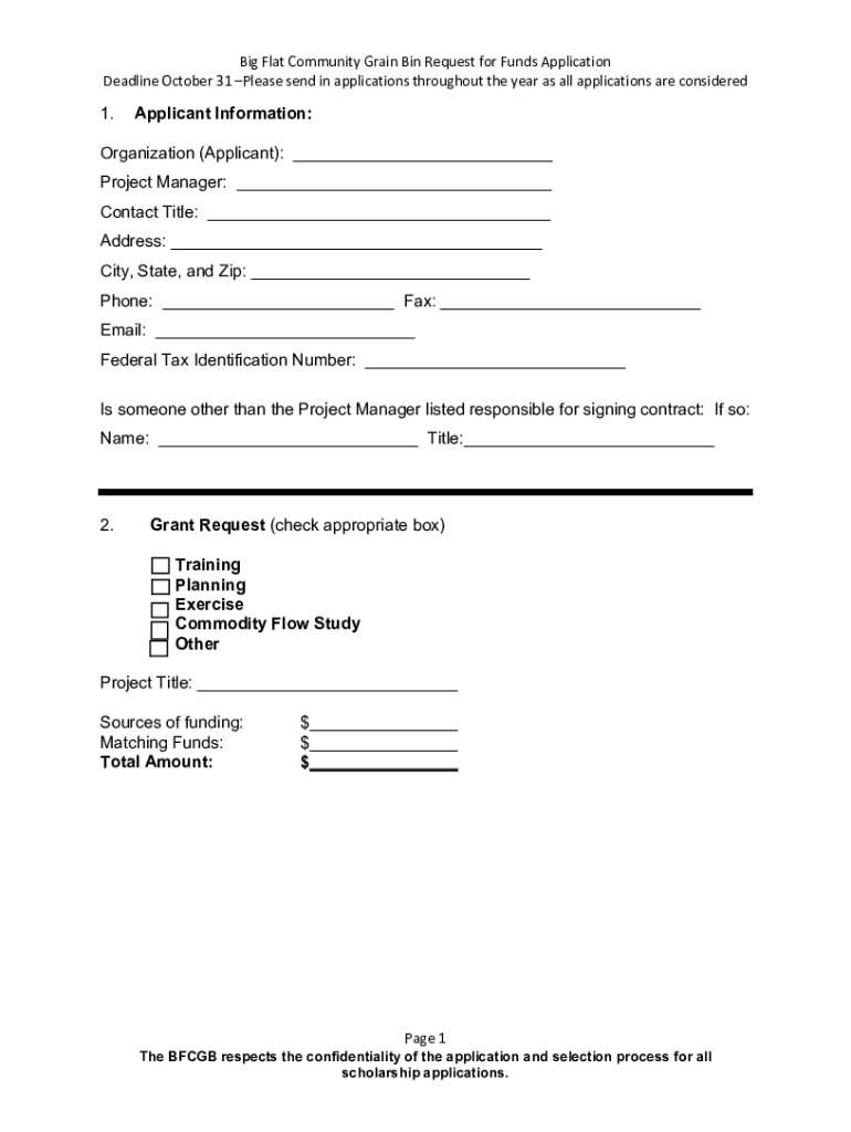 Fillable Online RFP application form without rubric Fax Email Print ...