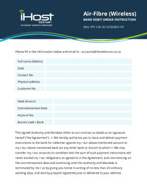 Fillable Online Debt Order Form Fax Email Print - pdfFiller