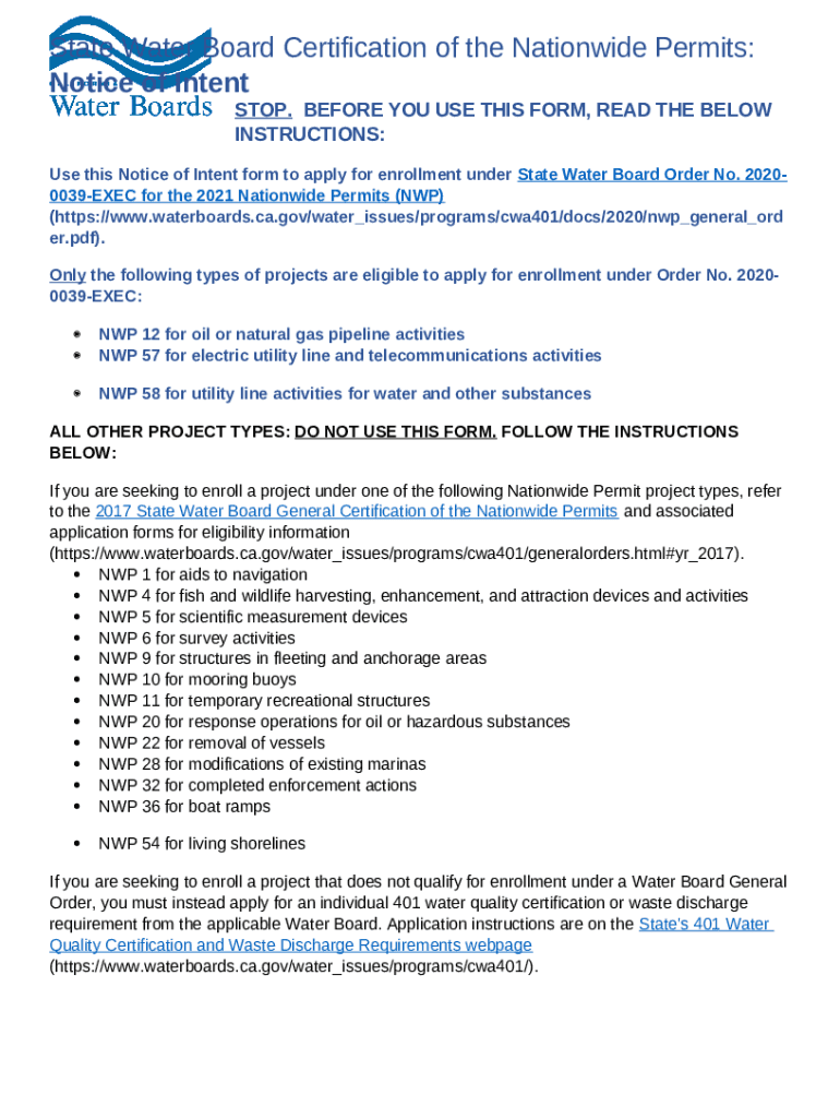 State Water Board Certification of the ... - California Doc Template ...