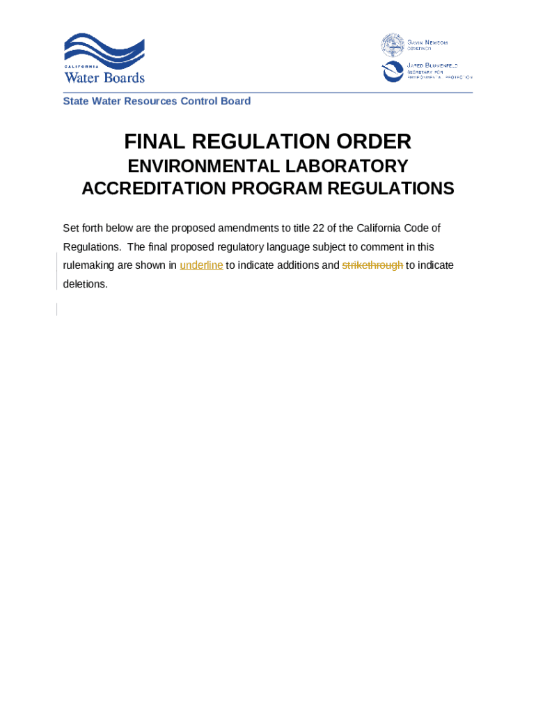 ELAP Regulation Text. ELAP regulations that are filed with the ...