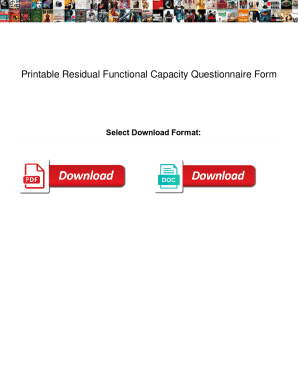 Fillable Online Printable Residual Functional Capacity Questionnaire ...