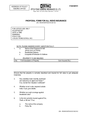 Fillable Online www.iffcotokio.co.in content damMOTOR CLAIM FORM IFFCO ...