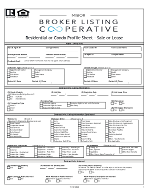 Fillable Online 2020 Residential Profile Sheet 6.26.2020.xlsx Fax Email ...