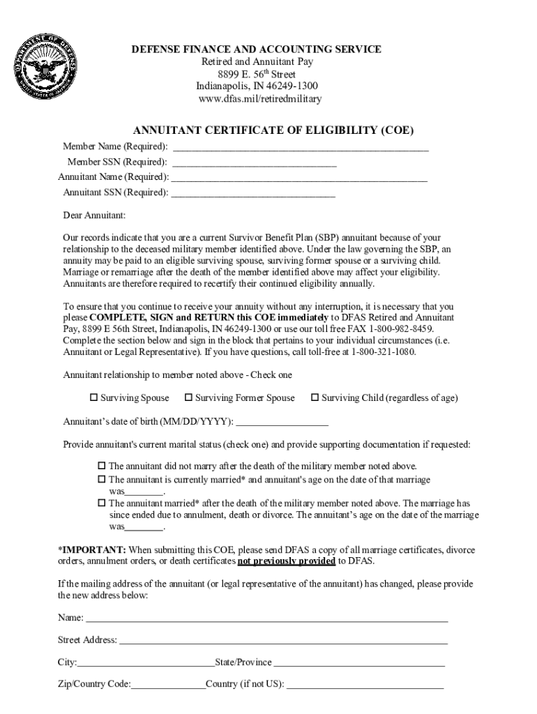 Fillable Online Certificate to Establish Annuitant's Identity.pdf ...