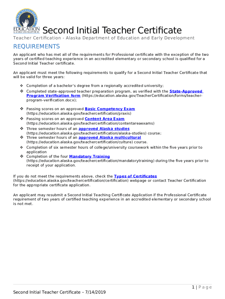 education.alaska.govteachercertificationcertificationInitial Teacher ...