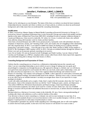 example of professional disclosure statement - Bing Doc Template ...