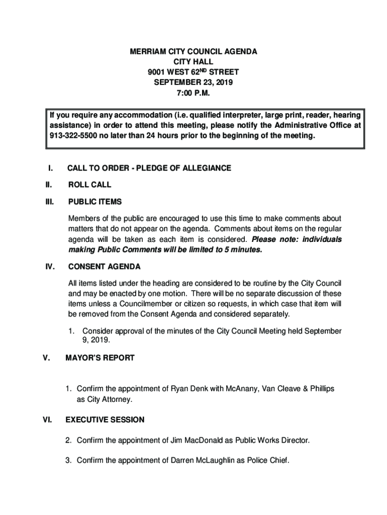 Fillable Online Confirm the appointment of Ryan Denk with McAnany, Van ...