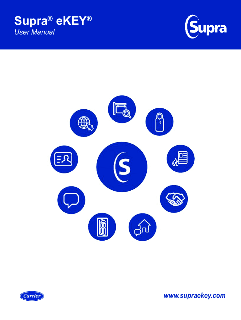 Fillable Online www.suprasystems.comDocumentsTRACcess-eKEYSupra TRACcess eKEY 5.0 eKEY ...