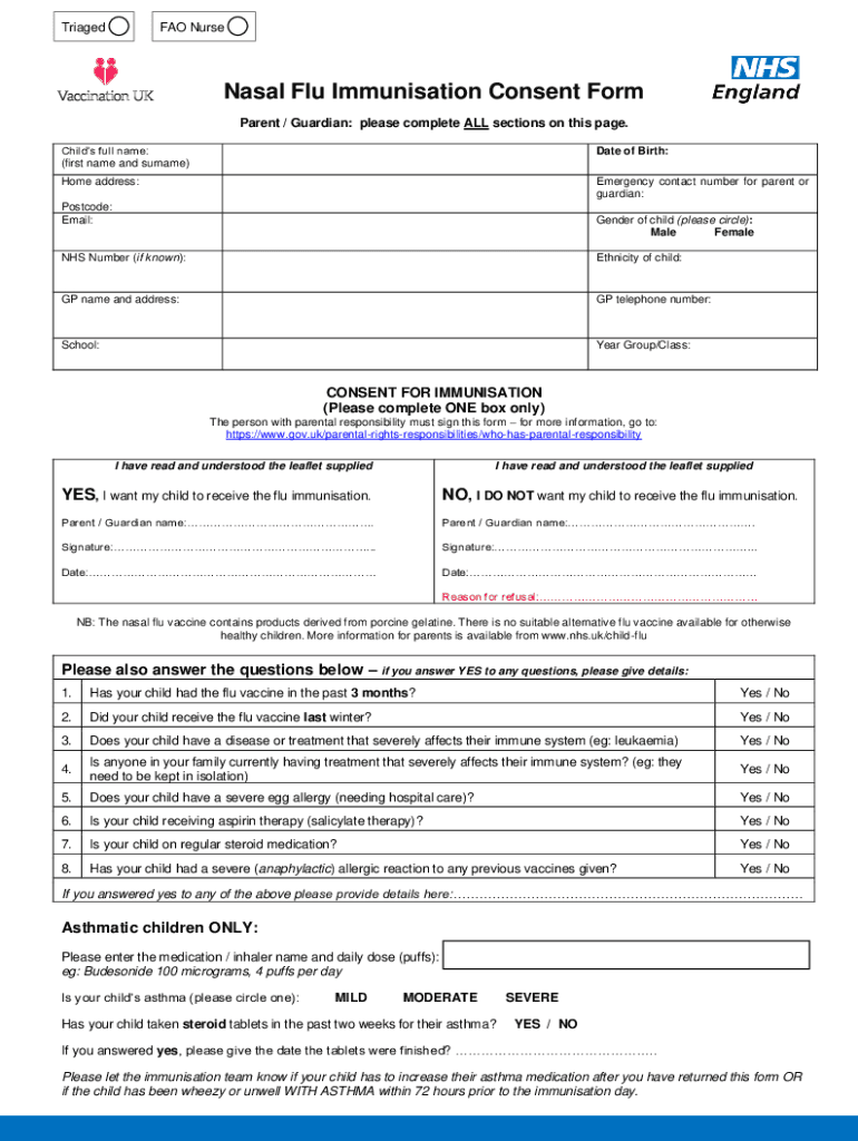 Fillable Online Fill out the consent form online at: https://tinyurl.com/HCPSFlu Fax Email Print ...