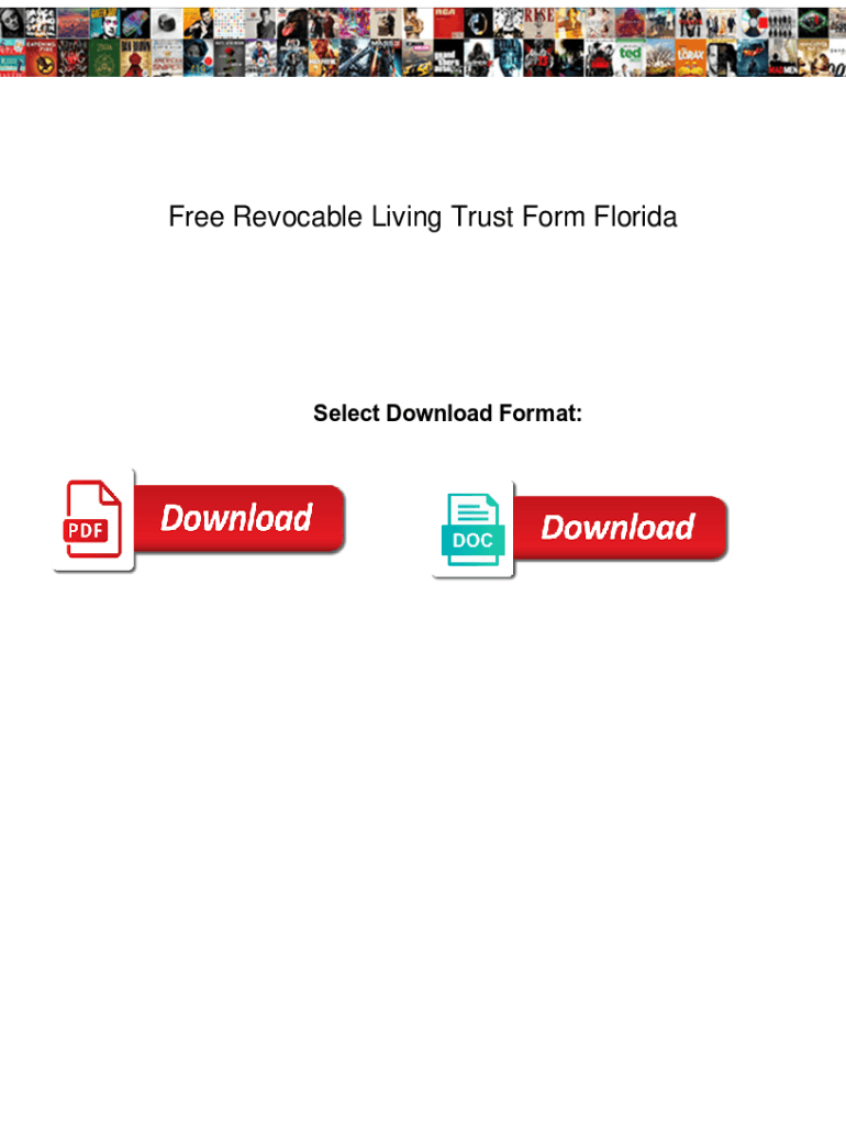 Fillable Online Free Revocable Living Trust Form Florida. Free ...
