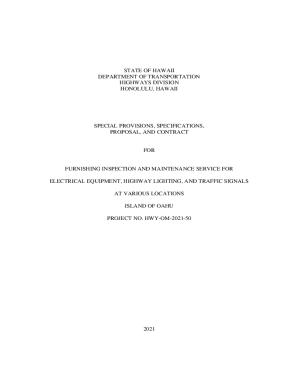 Fillable Online SPECIAL PROVISIONS, SPECIFICATIONS, Fax Email Print ...