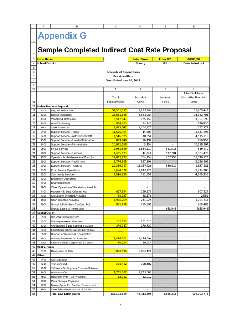 Fillable Online Appendix G-Sample Master Workbook for Instructions.xlsx ...